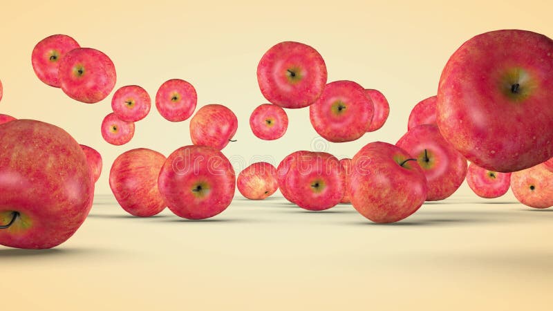 Fruit Mix, Animated Fruit Movement, 3D Animation Stock Video - Video of ...