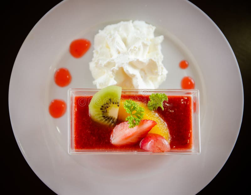 Fruit mousse layered stock photo. Image of strawberry - 40746824