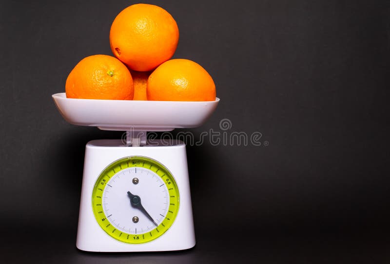 Fruit .oranges on a Scale Pointer Stock Image - Image of vegetables ...