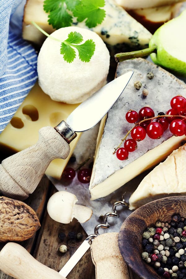 Fruit and organic cheese stock image. Image of danish - 18513797