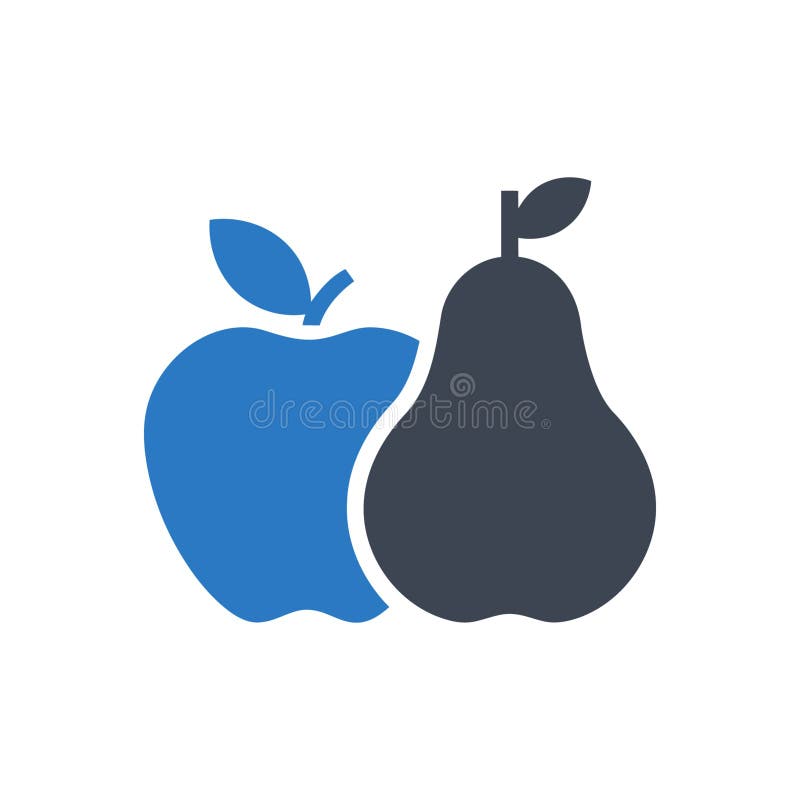 Fruit Pair Icon stock vector. Illustration of vector - 361702520