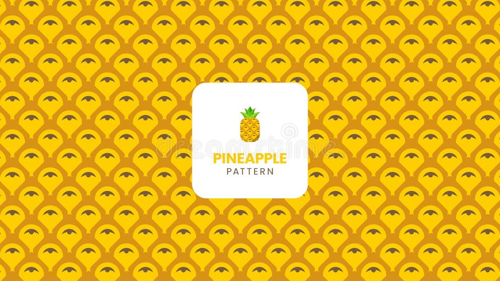 Fruit Pattern. Abstract Pineapple Texture. Vector Illustration Stock ...