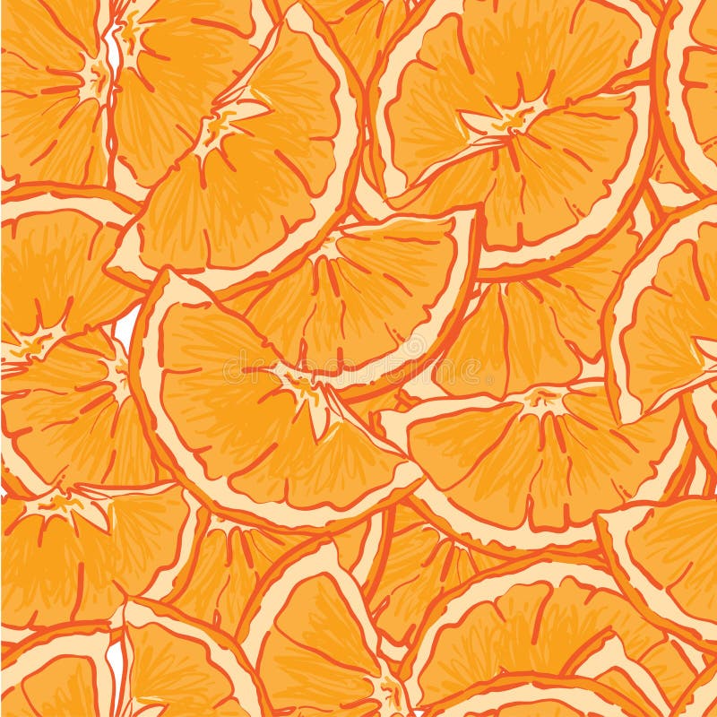 Fruit Pattern Background Graphic Orange Stock Vector - Illustration of ...