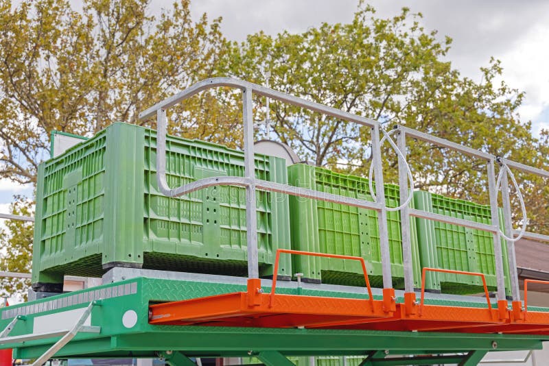 Orchard Lifting Platform stock photo. Image of commercial - 365833634