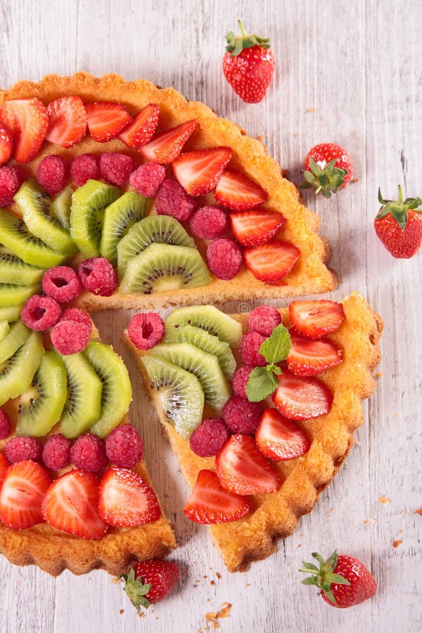 Fruit pie stock image. Image of fresh, berry, kiwi, close - 71100395