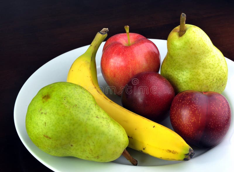 Fruit Plate stock photo. Image of health, food, pear - 10953256