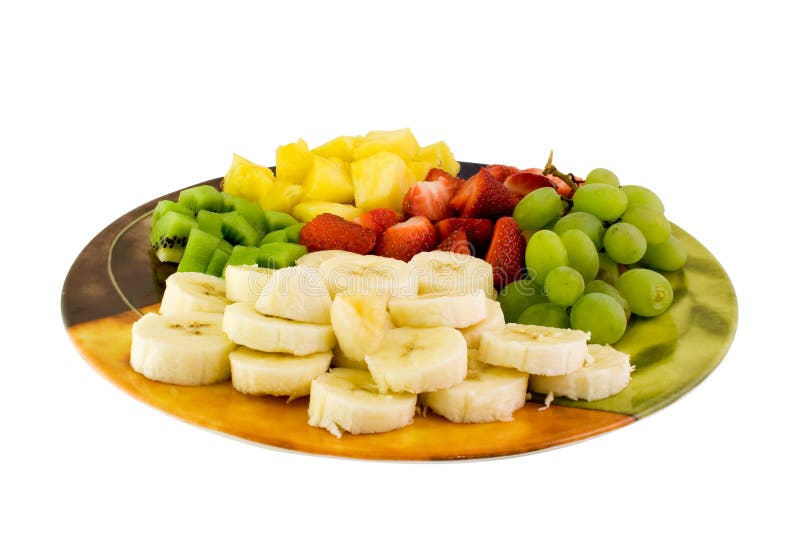 Fruit Plate stock image. Image of product, ananas, stem - 528863