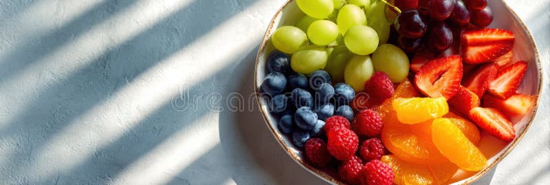 Fruit Platter Arranged with Vibrant Colors and Natural Light ...