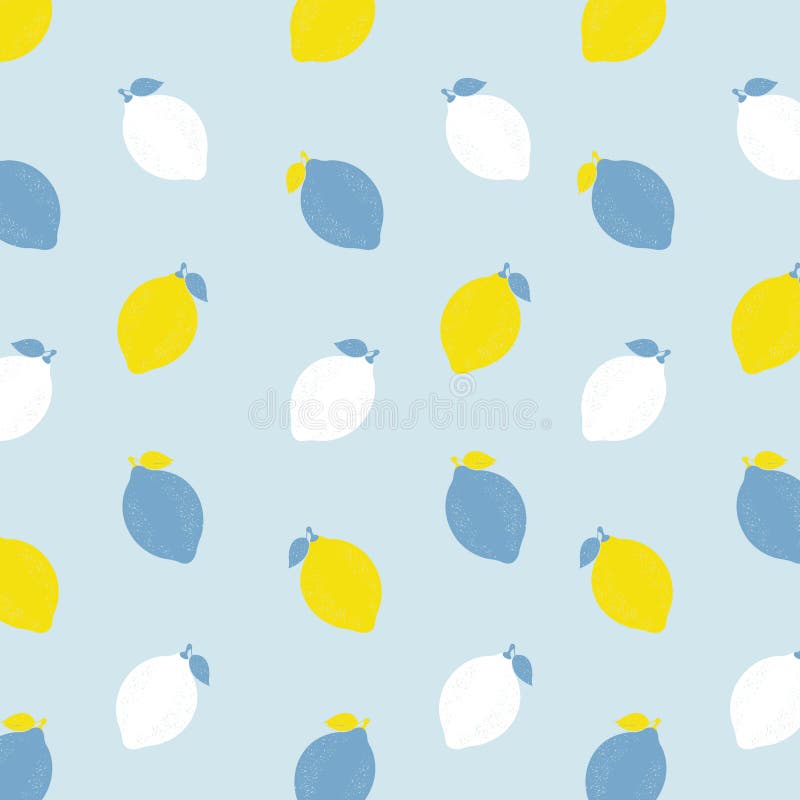 Fruit Poster with Yellow and Blue Lemon Stock Vector - Illustration of ...