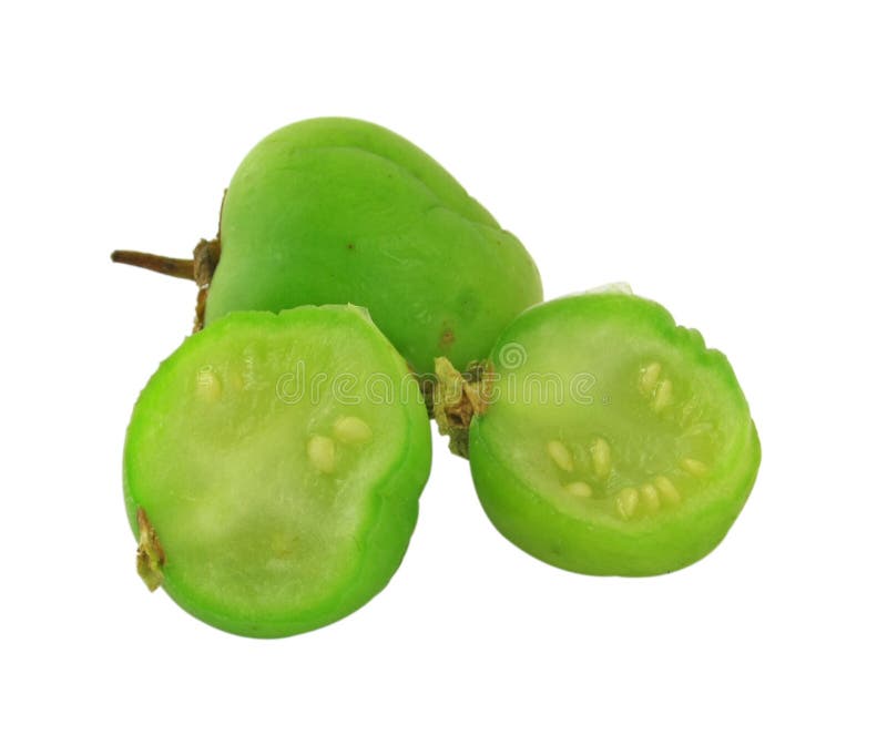 Potato Fruit with Seeds Inside,it`s Non Edible Stock Image - Image of ...