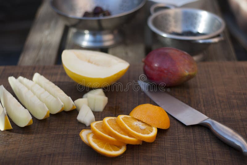 Fruit Preparation for Fruit Salad Stock Image - Image of energy ...