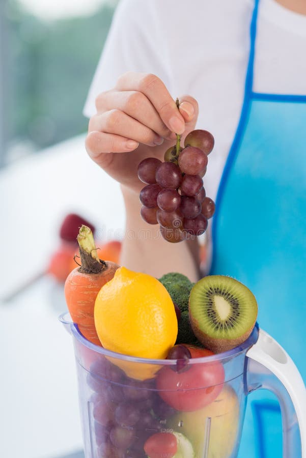Fruit processor stock image. Image of female, human, lowcalorie - 34999757