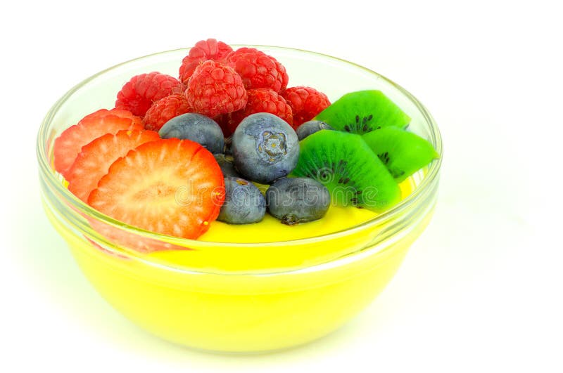 Fruit pudding stock image. Image of fruits, cranberries - 67718403