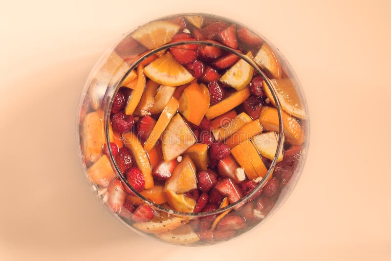 Fruit Punch Bowl stock photo. Image of blend, party, glass - 3081582