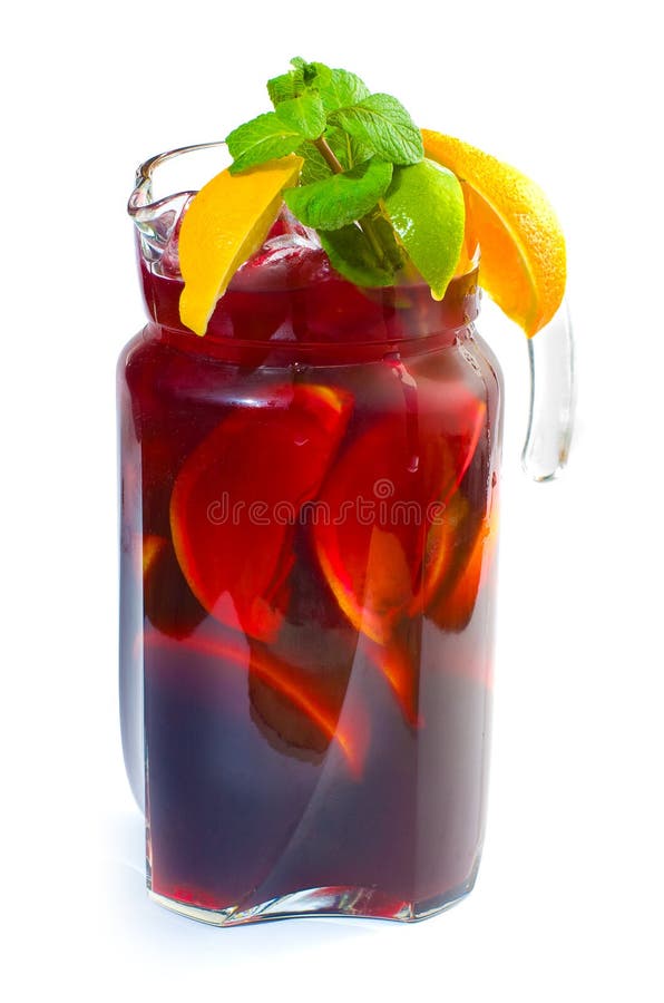 Fruit punch in pitcher stock photo. Image of drop, carafe - 14436178