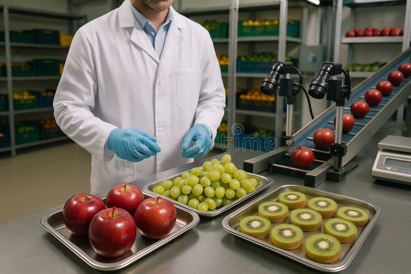 Fruit Quality Inspection of Apples, Grapes, and Kiwis in a Food Processing Plant with Visual ...