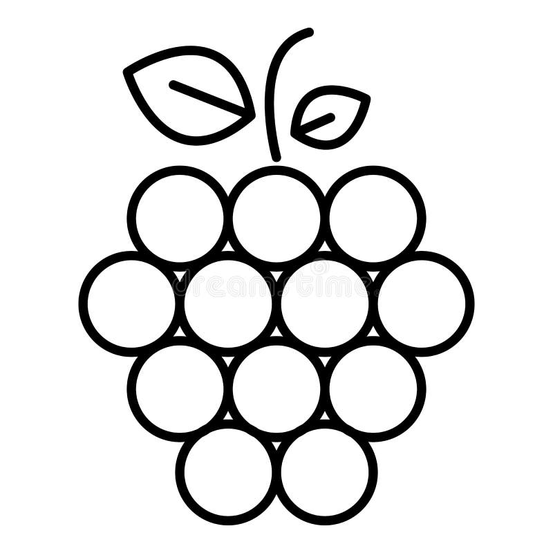 Fruit Raspberry Icon, Outline Style Stock Vector - Illustration of ...
