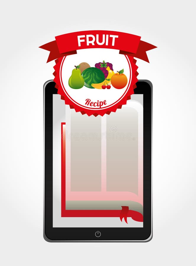 Fruit recipe book stock vector. Illustration of kitchen - 59941171