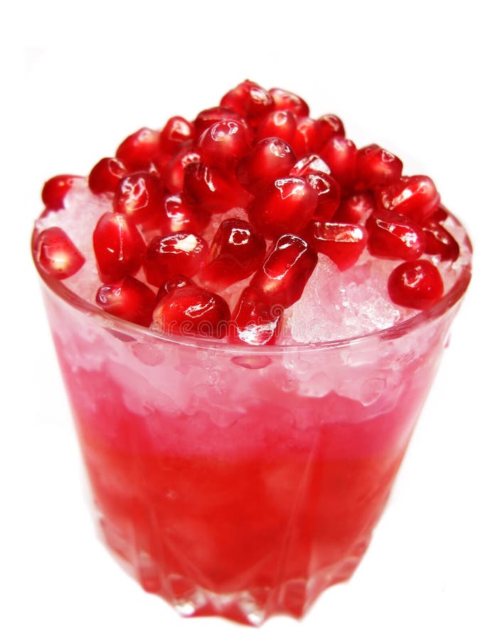 Fruit Red Punch Cocktail Drink with Pomegranate Stock Photo - Image of ...