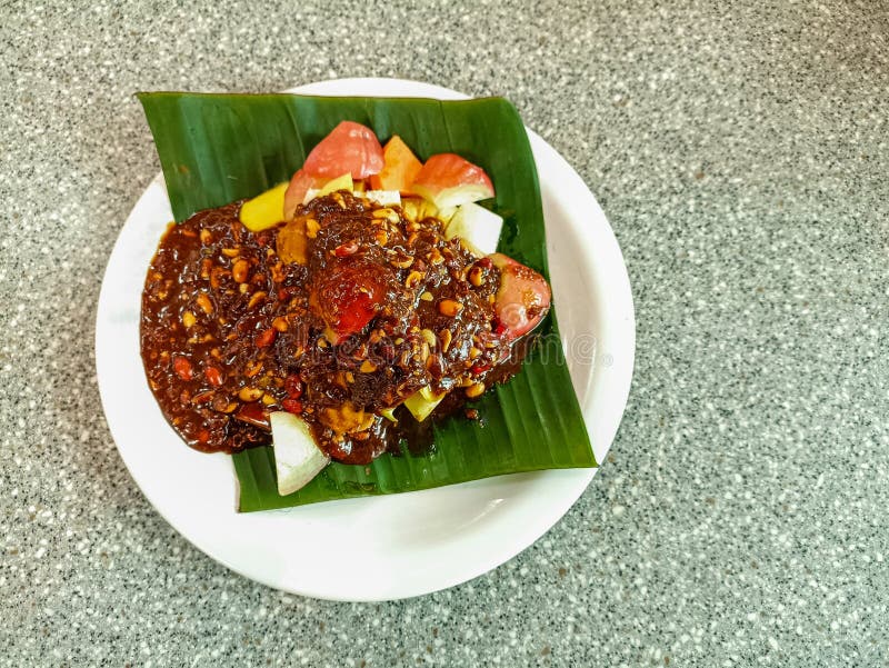 Fruit Salad or in Indonesian Called Rujak Buah Stock Image - Image of ...