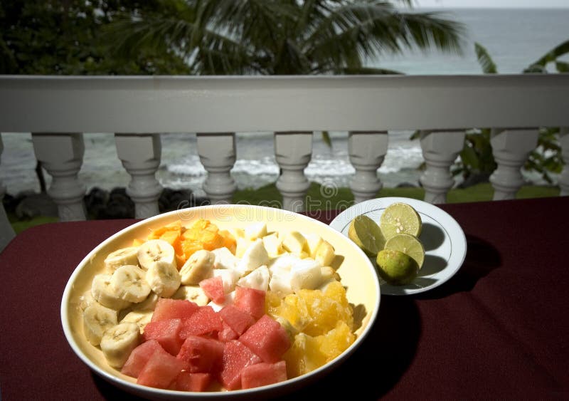 Fruit salad at resort stock image. Image of morning, pineapple - 1589749