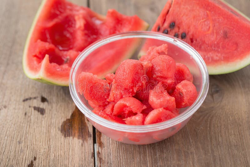 Fruit Salad with Watermelon Balls Stock Image - Image of melon, food ...