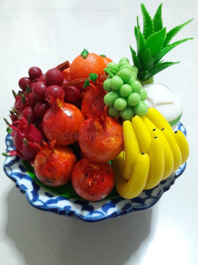 Fruit sculpture stock photo. Image of fruit, thai, fruits - 130647734