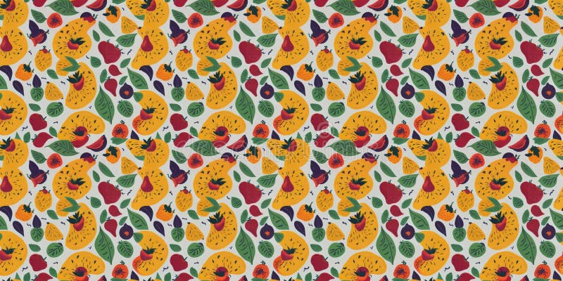 Fruit seamless patterns stock illustration. Illustration of blackberry ...