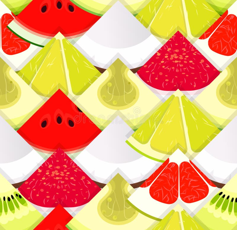 Fruit Seamless Texture. Pattern with Pieces of Fruit. Texture for ...
