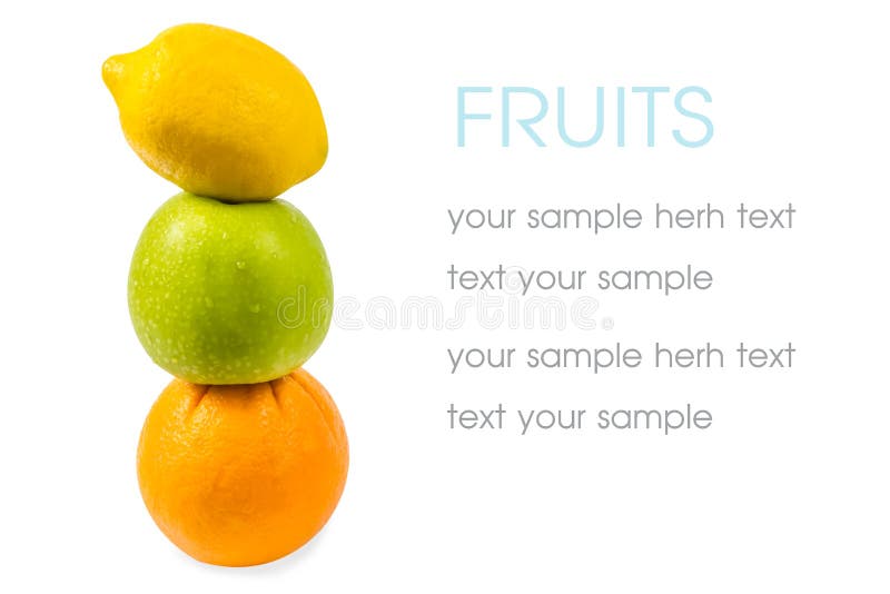 Fruit set in a row. stock photo. Image of healthy, close - 34822256