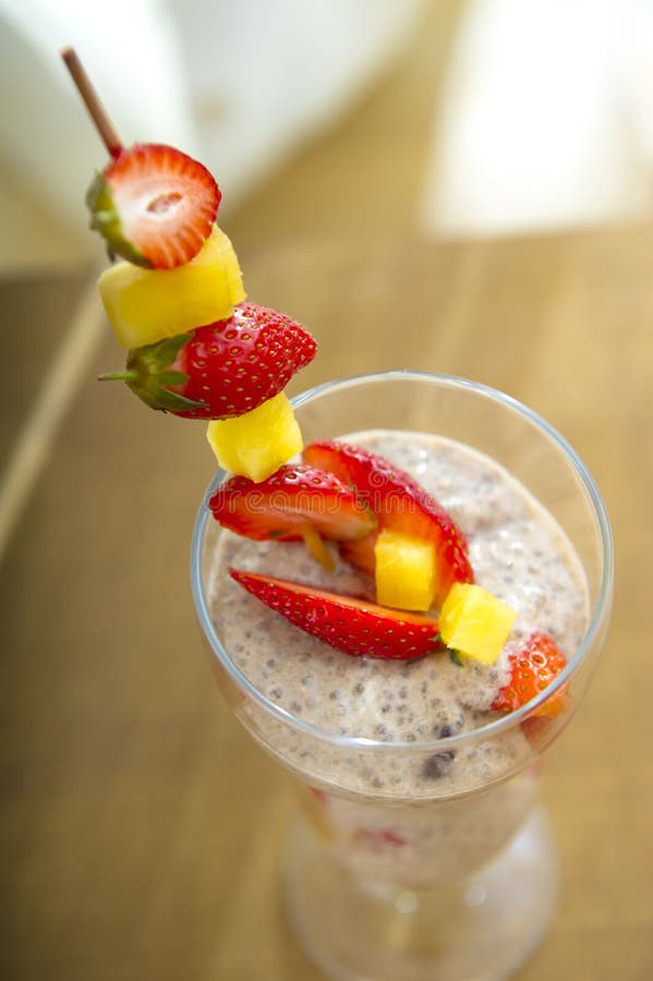 Fruit shake stock image. Image of glass, spors, strawberries - 29077733