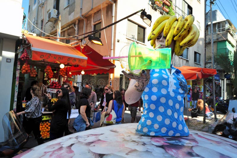 Fruit Shake in Shenkin Street Tel Aviv Editorial Stock Image - Image of ...