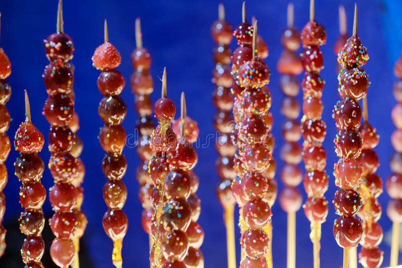 Fruit Satay at the Night Market Stock Photo - Image of fresh, holiday ...