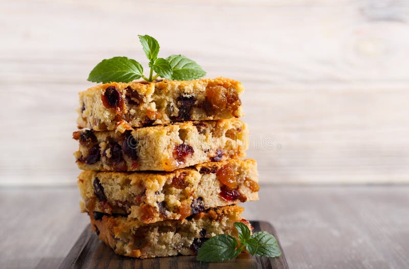 Fruit slices stack stock image. Image of flapjack, bread - 204057515
