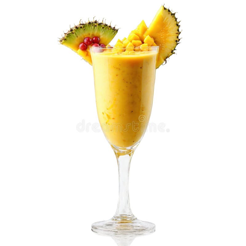 Fruit Smoothie with Mango Pineapple and Passion Fruit Exploding from ...
