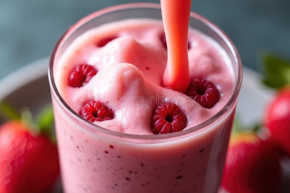 Fruit Smoothie Visual Delight Stock Illustration - Illustration of ...