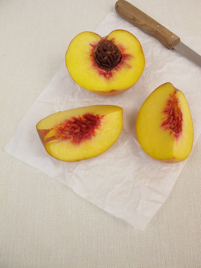 Fruit snack with peach stock image. Image of meal, fruits - 60043327