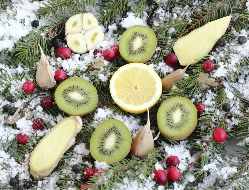 Fruit on snow stock image. Image of outdoors, scented - 37015649