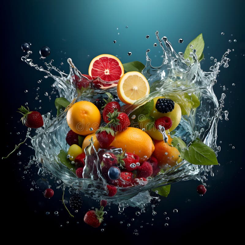 Fruit Splash Stock Illustrations – 105,441 Fruit Splash Stock ...