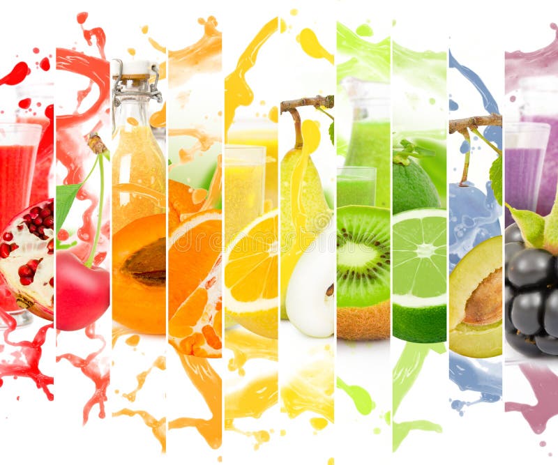 Fruit splash stock photo. Image of clear, collage, macro - 59666666