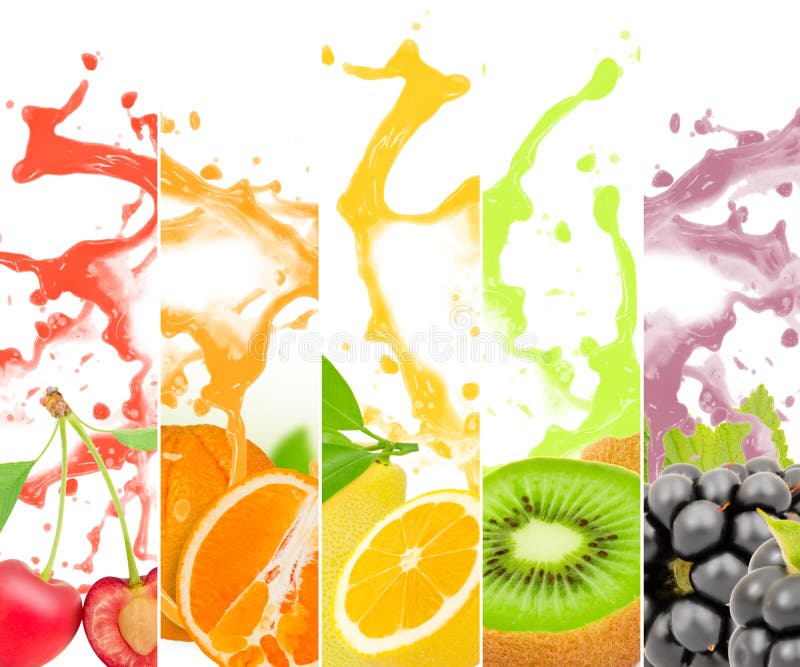 Fruit splash stock photo. Image of clear, collage, macro - 59666666
