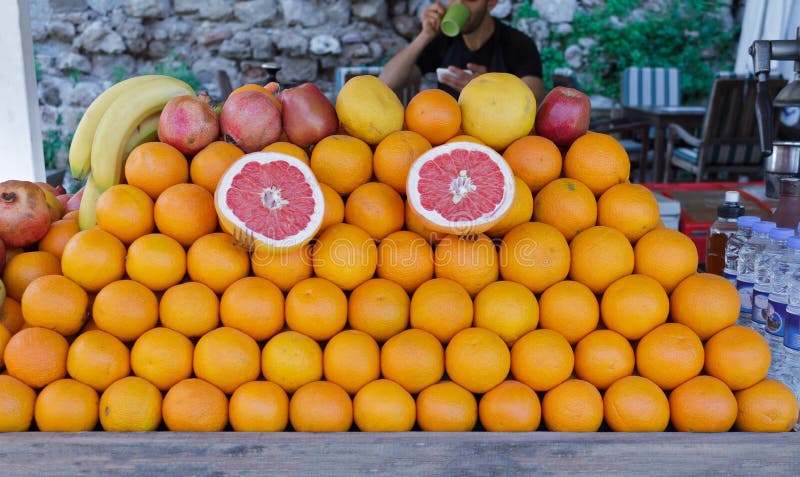 Fruit Stall stock image. Image of pomegranate, greengrocer - 30867875