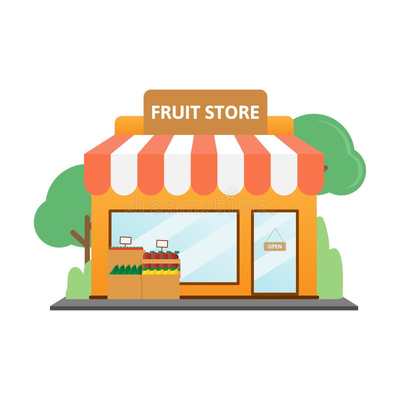 Fruit store template stock vector. Illustration of indochina - 104576225