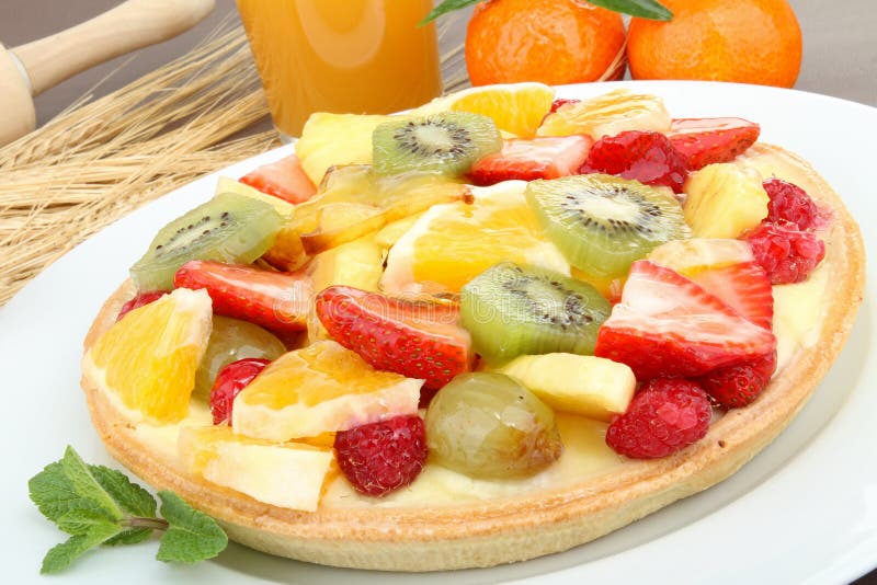 Fruit tart stock photo. Image of cake, gourmet, orange - 17054824