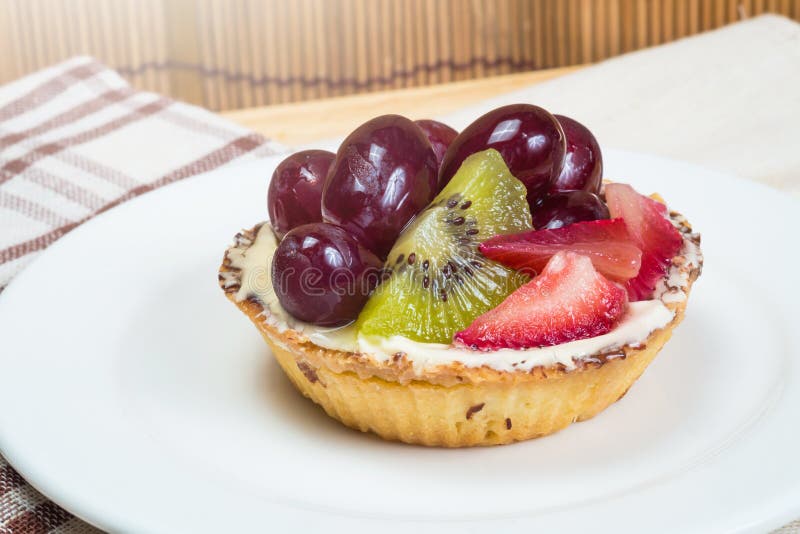 Fruit Tart stock image. Image of decoration, fruit, dessert - 43144199