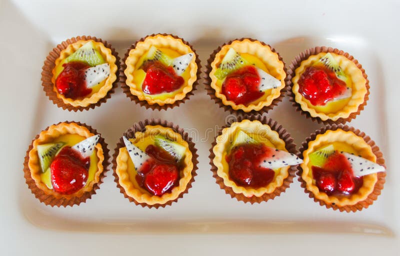 Fruit tart stock image. Image of colorful, yummy, strawberry - 136060933