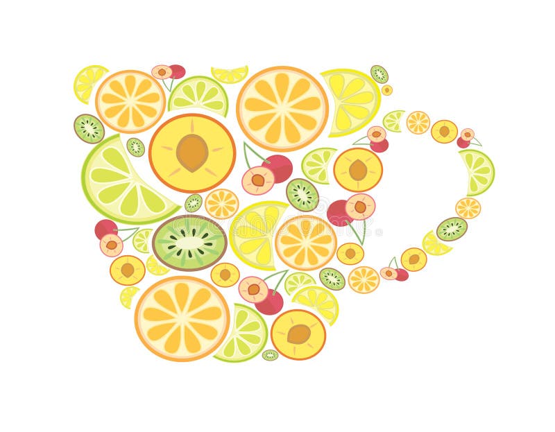 Fruit tea stock vector. Illustration of lemon, lime, citrus - 14778908