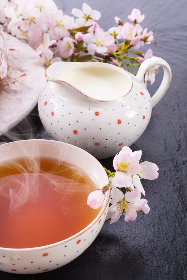 Fruit tea stock image. Image of glass, flower, herbal - 39780647