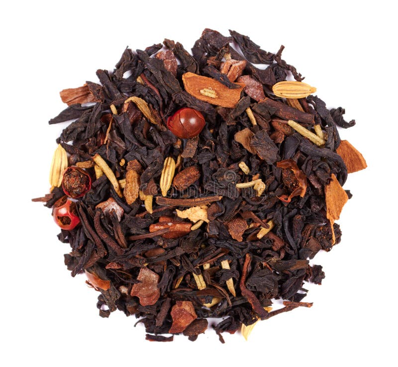 Fruit Tea Macro Photo, Herb Drink. Isolated on White Background Stock ...