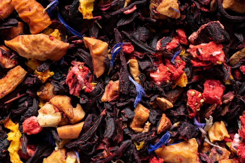 Fruit Tea Mix Background, Texture Stock Image - Image of indian ...